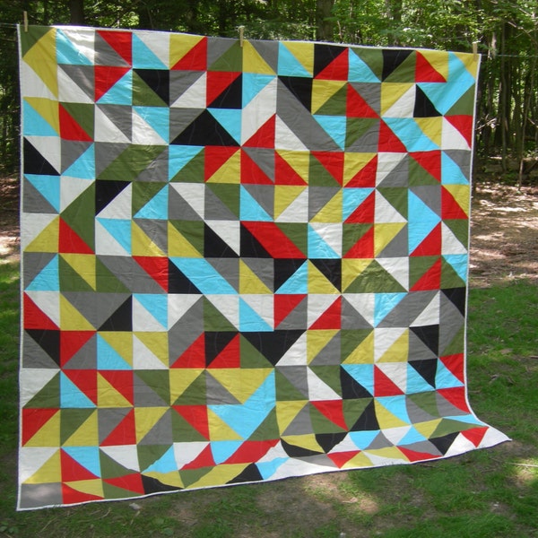 Triangle Baby Quilt - Etsy