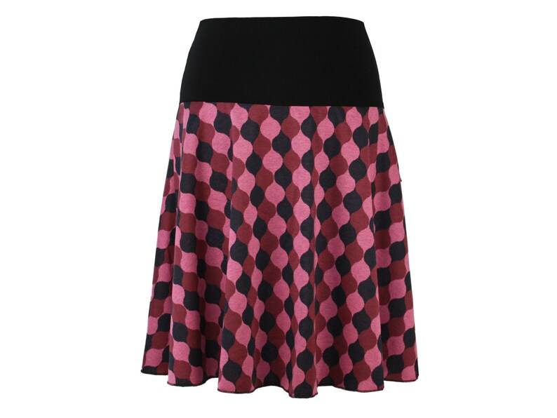 Midi Rok Gebreid Paars Roze Bruin Oranje Groen Retro Gebreide - Etsy ...