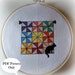 Hanging Pinwheel Quilt and Black Cat Stitch Pattern Only - Etsy