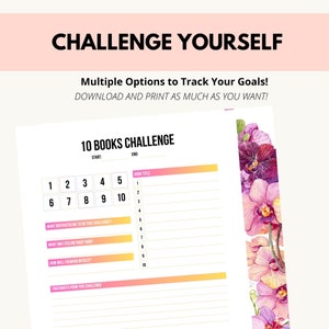 Reading Journal Printable, Reading Journal, Book Tracker, Reading ...