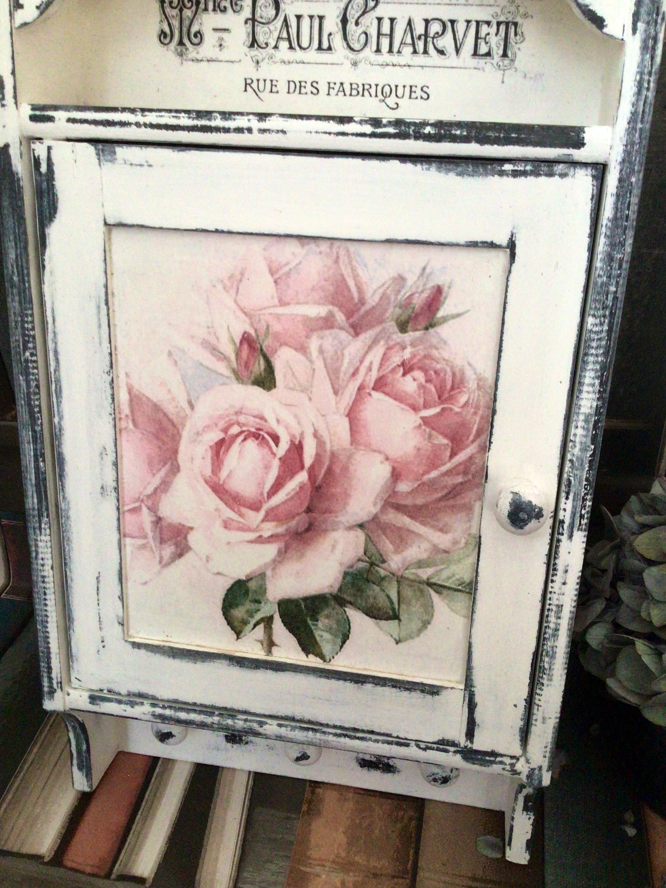 Shabby Chic Vintage Roses Key Box Key Cabinet Key Storage - Etsy