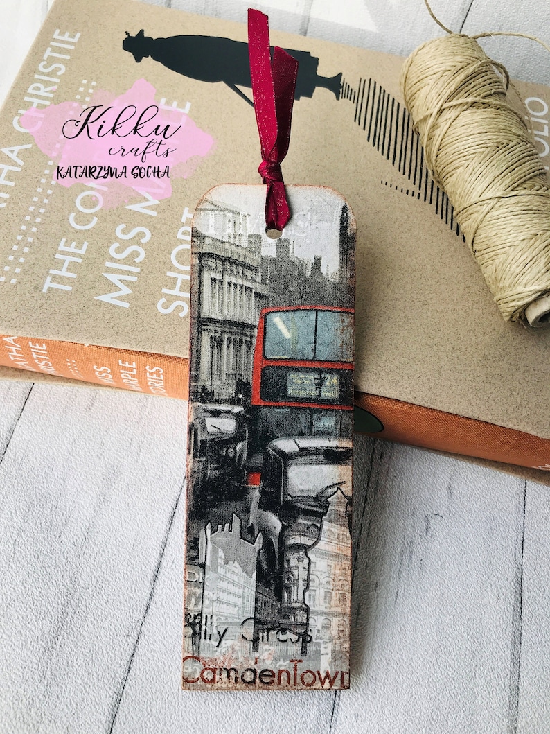 London Bookmark Big Ben London Bus Queen Wooden - Etsy