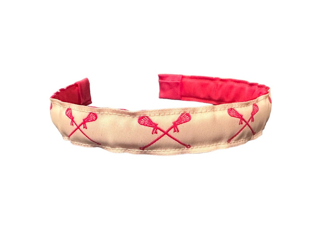 Jacquard Lacrosse Ribbon Headband for Women & Children Made in the Usa ...