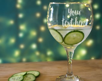 Glass with words | Etsy