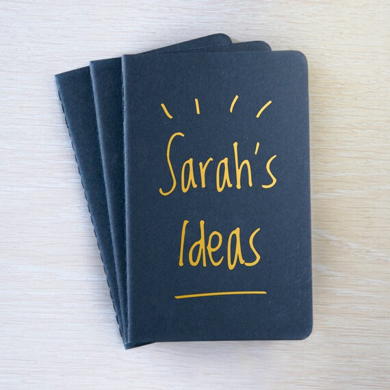 Personalised Ideas Notebook A5 A6 Moleskine Ideas book | Etsy