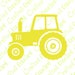 Tractor Vector, Children's Tractor Svg Clipart, Cut Outline Childrens ...