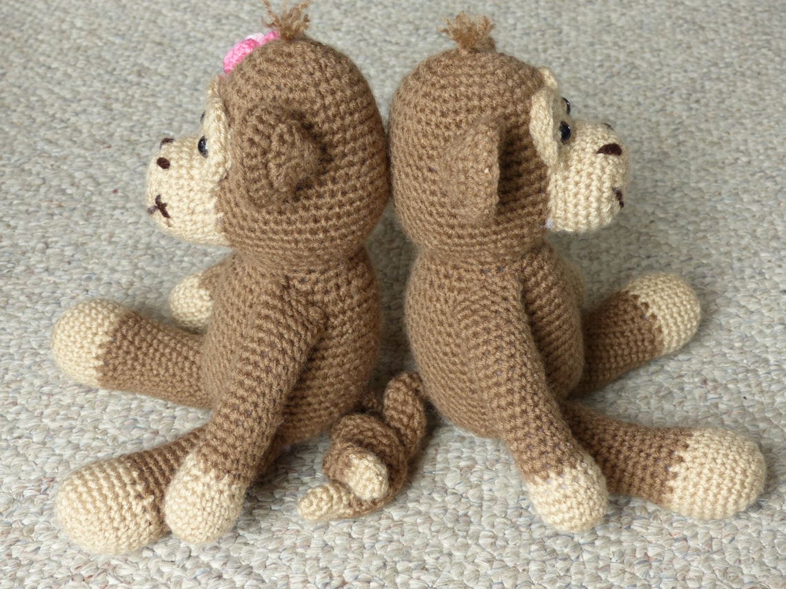 Chango and Changa Monkey Crochet Pattern | Etsy