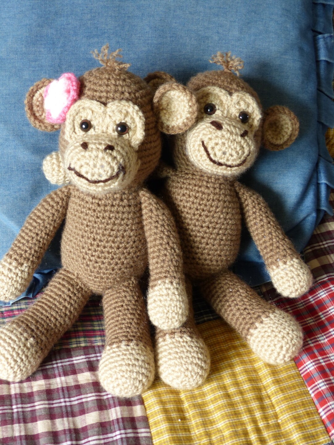 Chango and Changa Monkey Crochet Pattern - Etsy