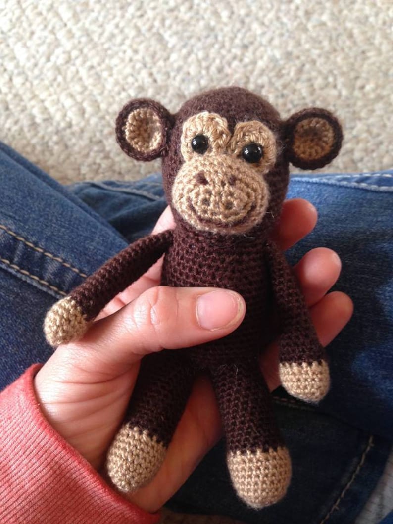 Mini Chango Monkey Crochet Pattern - Etsy