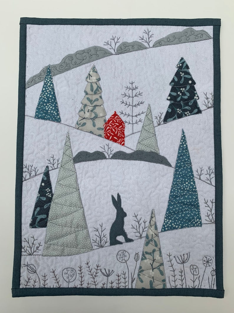 Winter Hare Miniature Quilt Kit - Etsy