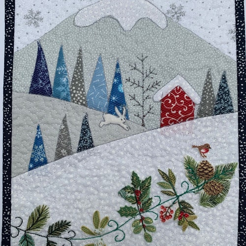 Winter Hare Miniature Quilt Kit - Etsy