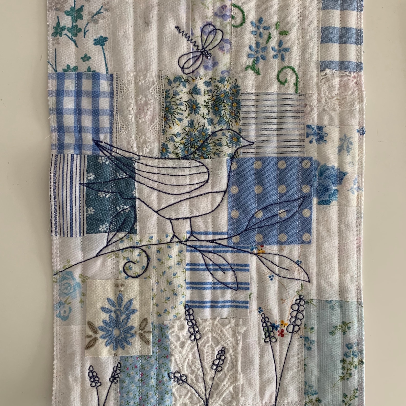 Vintage Bird Miniature Quilt Kit - Etsy