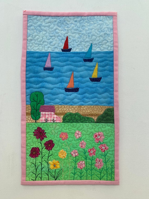 Ocean Cottage Miniature Quilt Pattern | Etsy