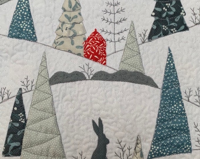Winter Hare Mini Quilt Pdf Pattern - Etsy