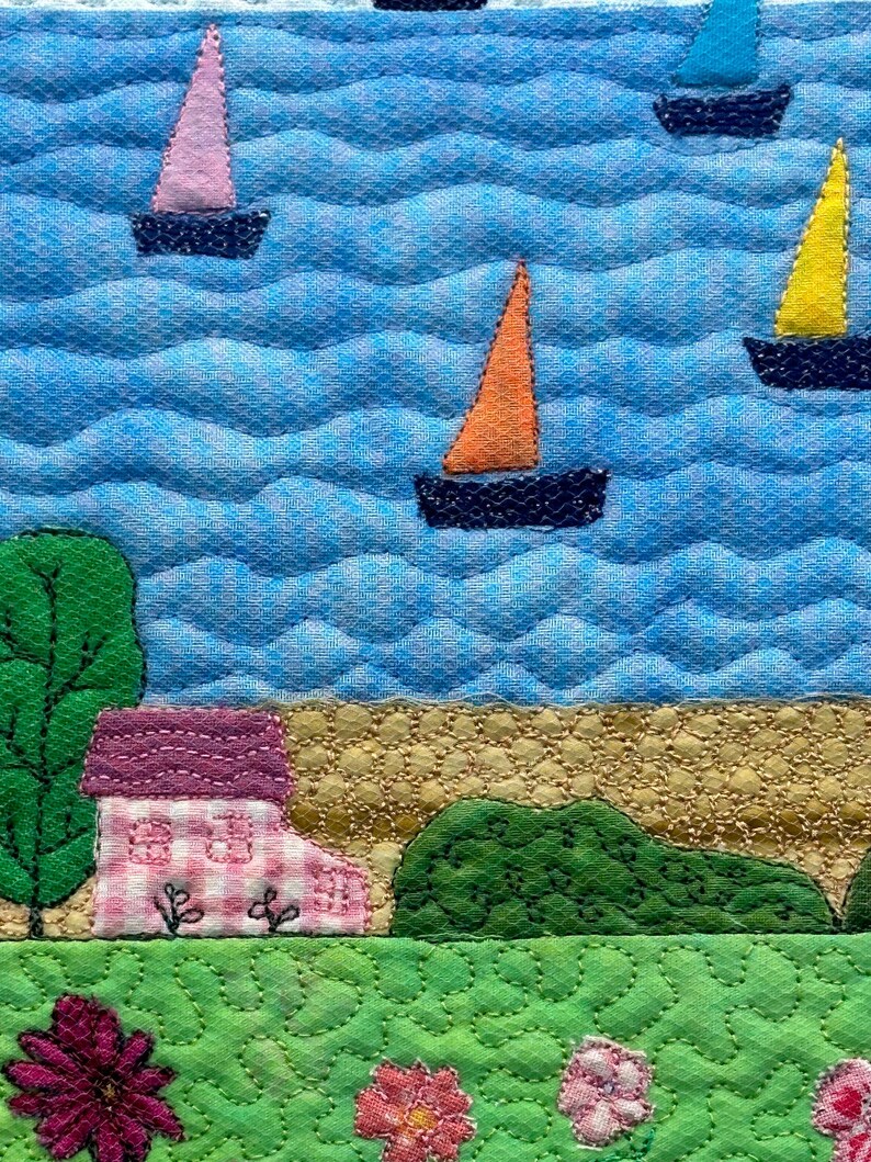 Ocean Cottage Miniature Quilt Pattern - Etsy UK