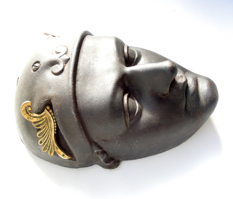 SALE Antique Bronze Mask of Mercury - Etsy Italia
