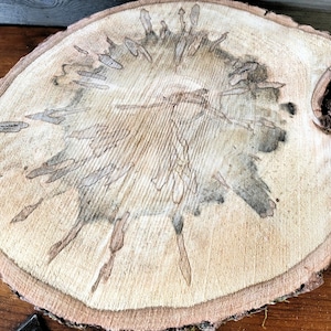 Maple Slab, Wood Slice, Large Live Edge Spalted Maple Tree Slice, Wood ...