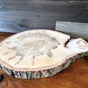 Maple Slab, Wood Slice, Large Live Edge Spalted Maple Tree Slice, Wood ...