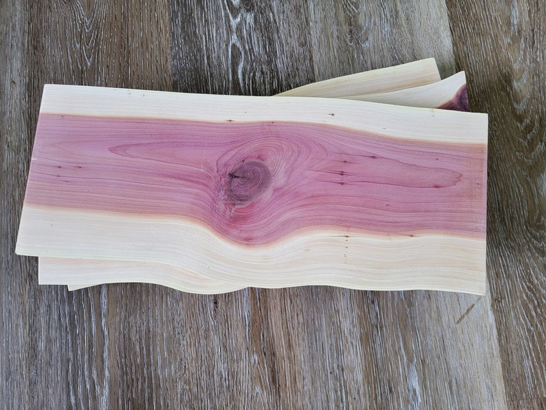 Red Cedar Sign Blanks: Live Edge Aromatic Boards, DIY Shelves (set of 3 ...