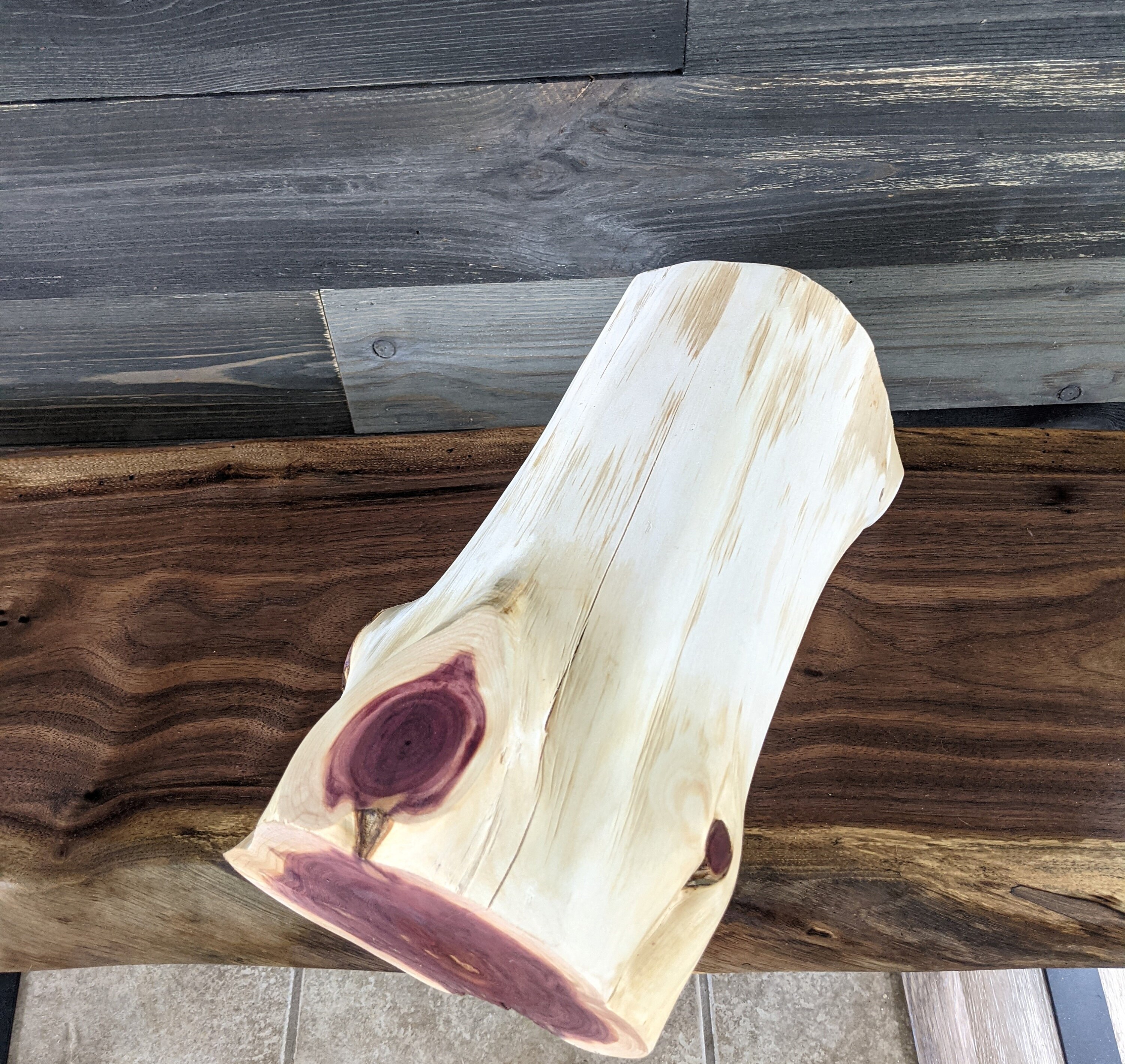 Red Cedar Stump Log Pedestal Table Base | Etsy