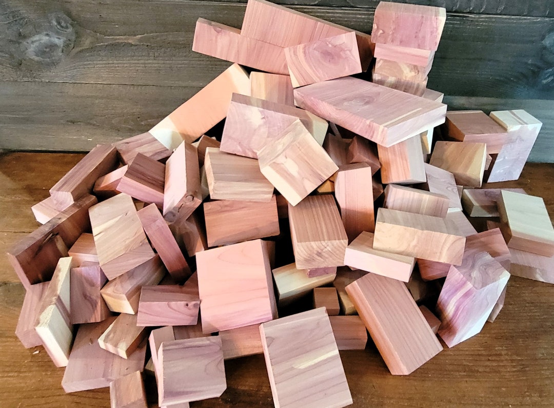 100+ Red Cedar Wood Blocks, Turning Blanks, Cutoff's, off Cuts ...