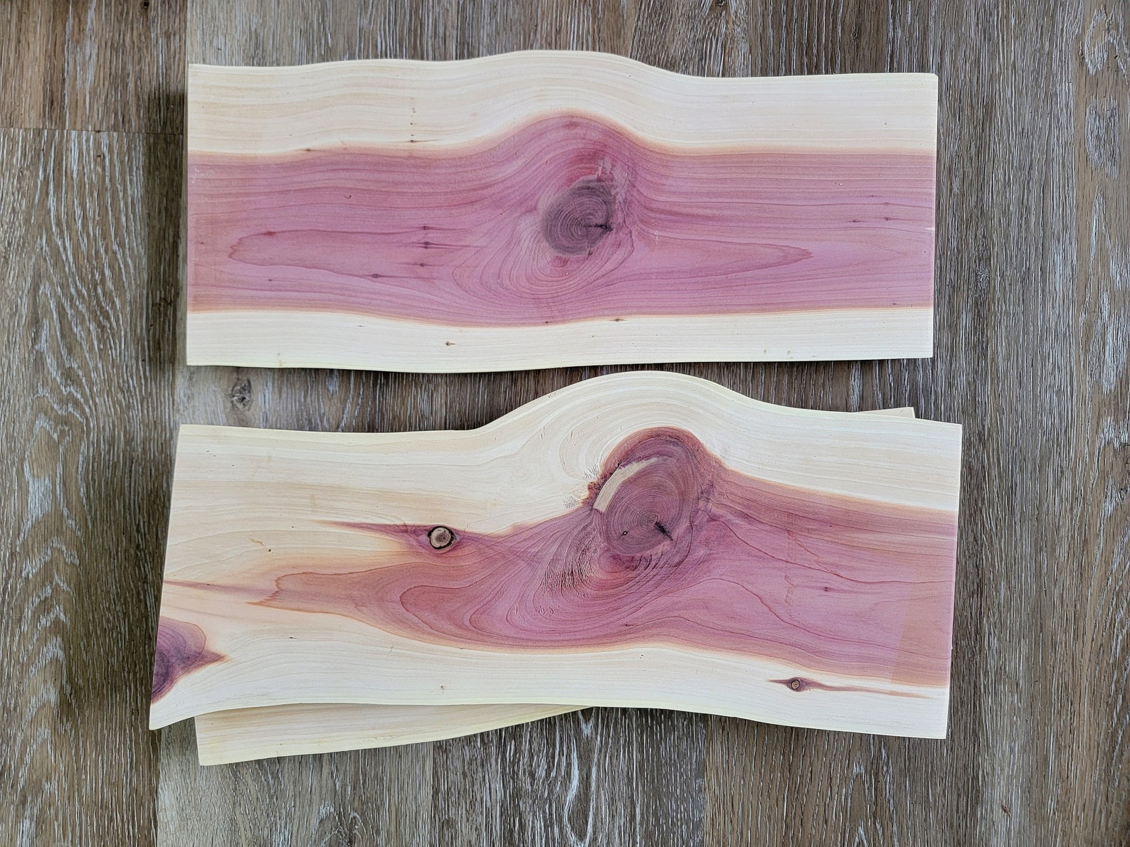 Red Cedar Sign Blanks: Live Edge Aromatic Boards, DIY Shelves (set of 3 ...