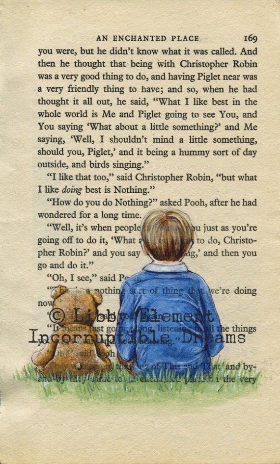 Pooh Bear And Christopher Robin