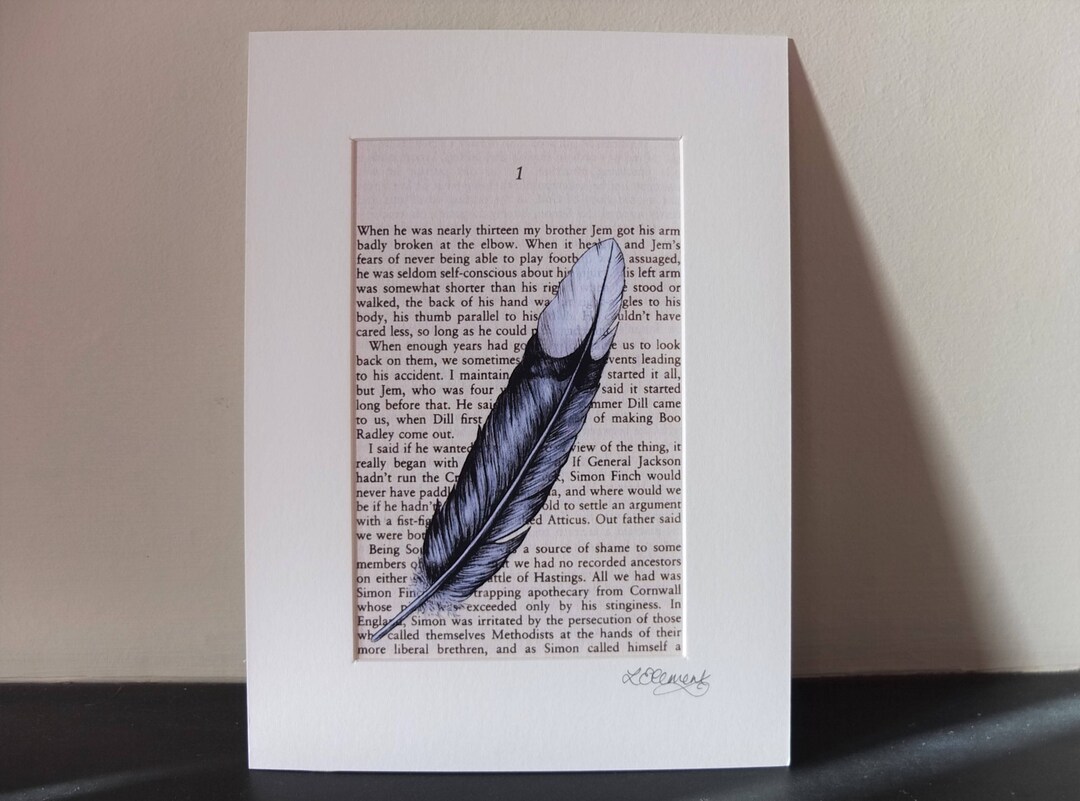 To Kill A Mockingbird - Art Print - Harper Lee - Framed Print - Book ...