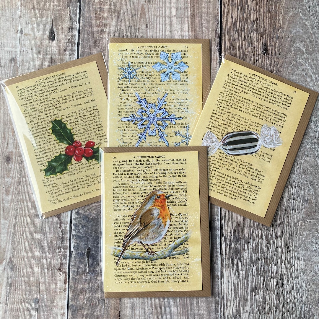 A Christmas Carol, Christmas Cards Pack, Pack of 4, Christmas Card Set ...