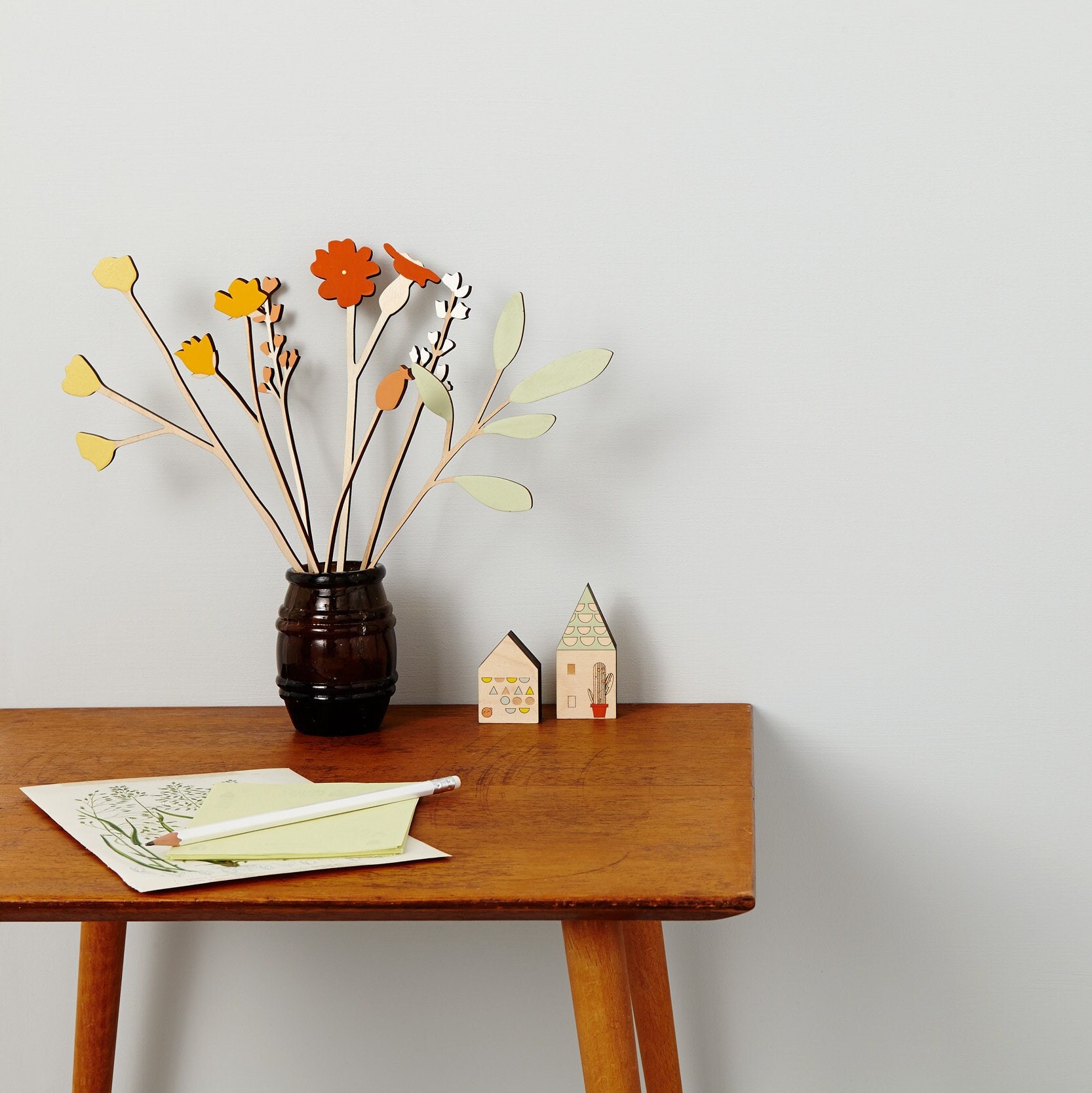 Hand-painted Wooden Flower Stems: Birch Meadow Flowers - Etsy Canada