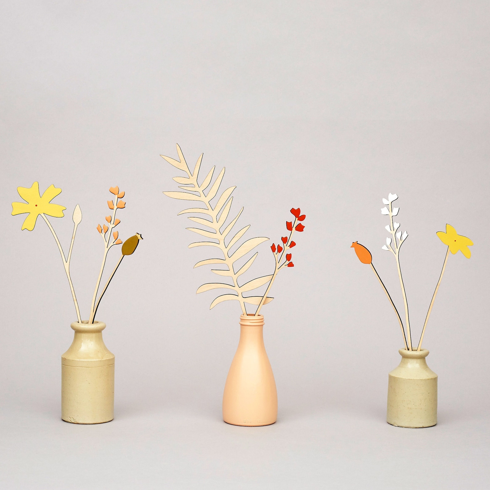 Individual Large Wooden Flower Stems Wooden Meadow Flowers - Etsy Canada