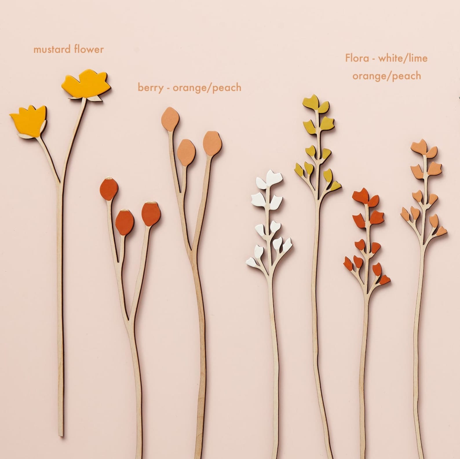 Wooden Flowers - Individual Small Stems - Mother's Day Flowers - Etsy