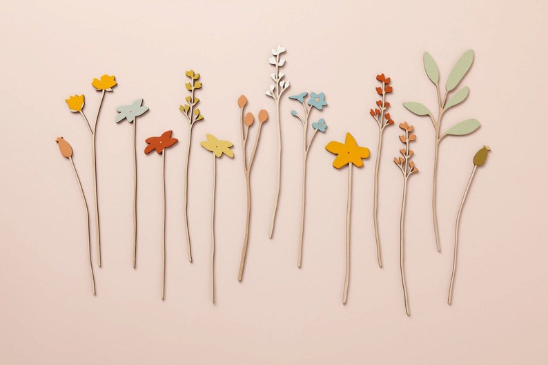 Wooden Flowers - Individual Small Stems - Mother's Day Flowers - Etsy
