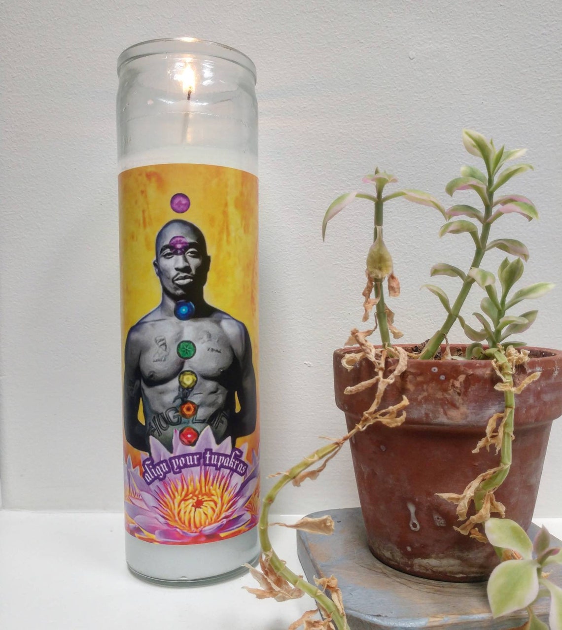 Tupac Prayer Candle - Etsy