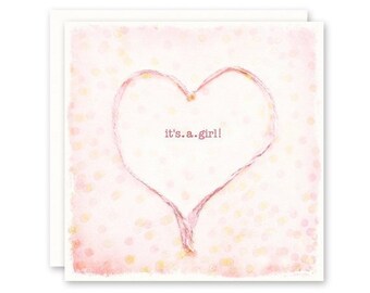 Its a girl card | Etsy