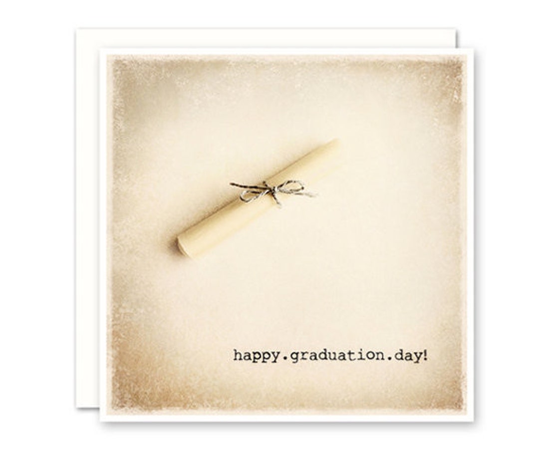 Graduation Card With Scroll - Etsy