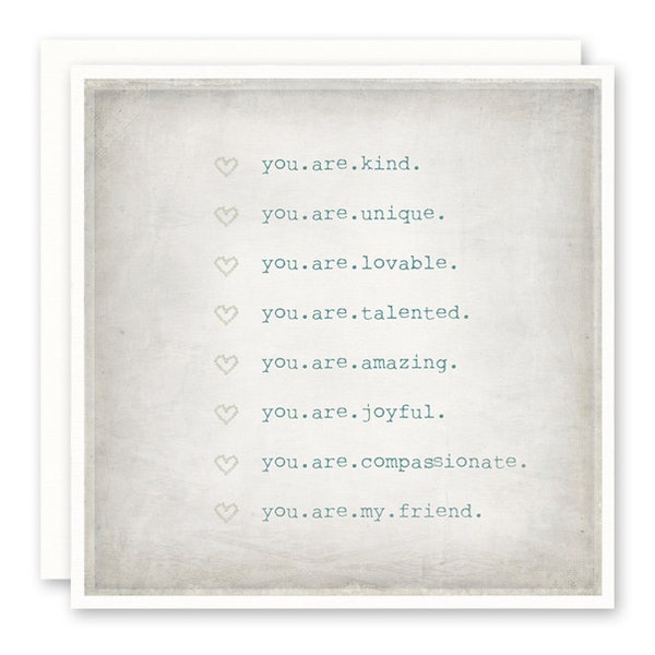 Friendship Card - Etsy