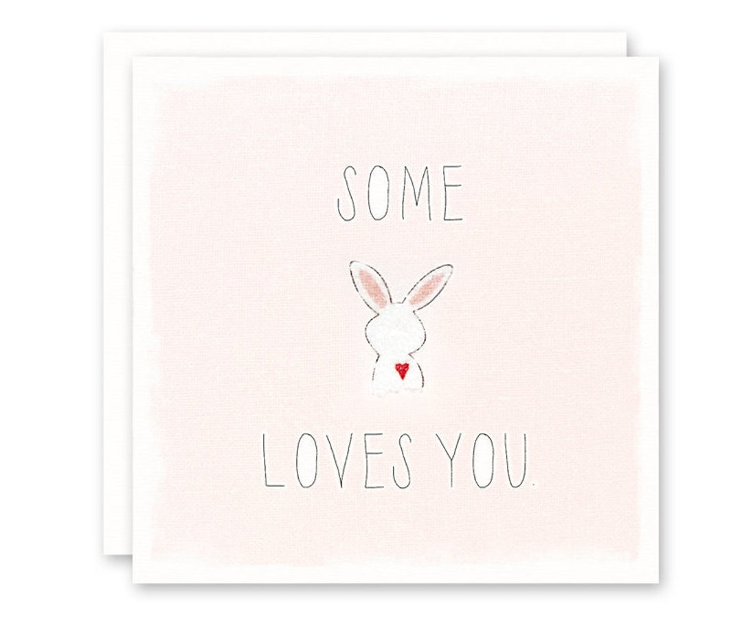 Love Card | Some Bunny Loves You | Blank Cards | Susan Case Designs - Etsy