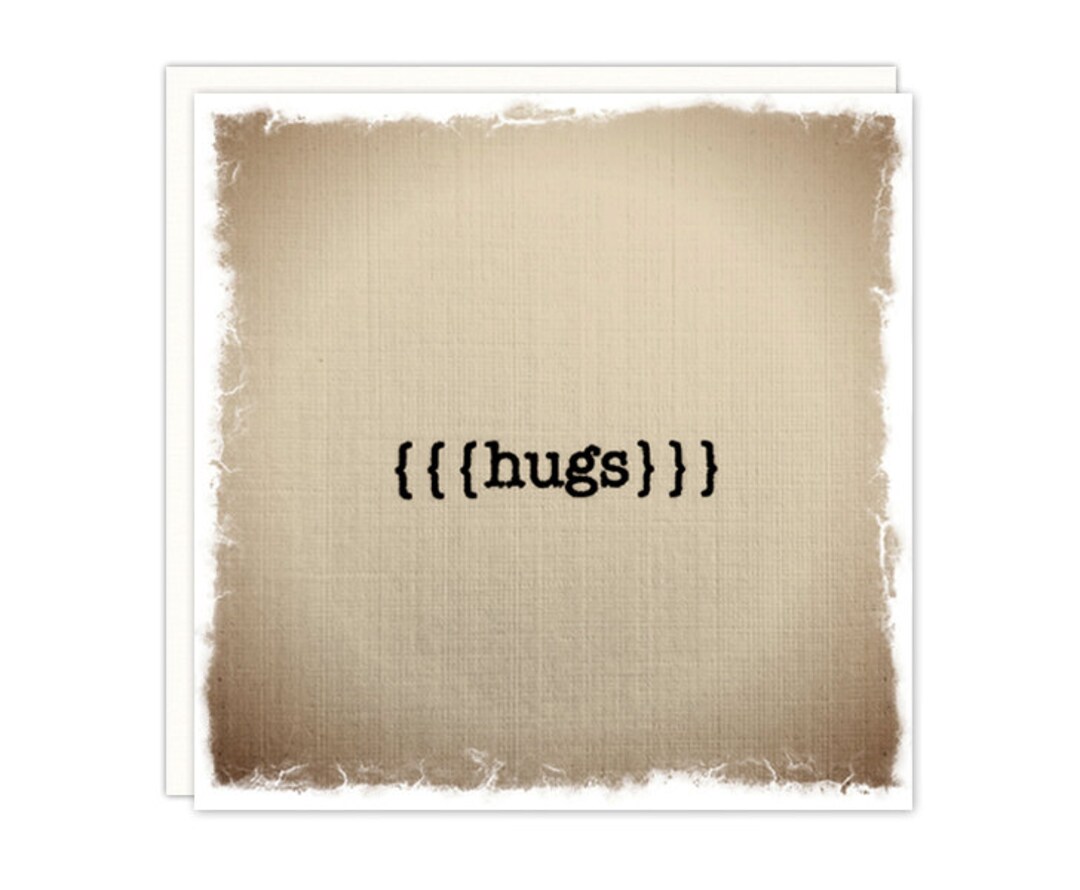 Hug Card, Get Well Card, Sympathy Card, Thinking of You Card, Send a ...