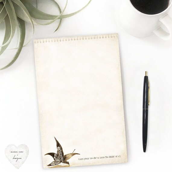 Nature Notepad Nature Stationery Leaf Stationery Minimalist | Etsy