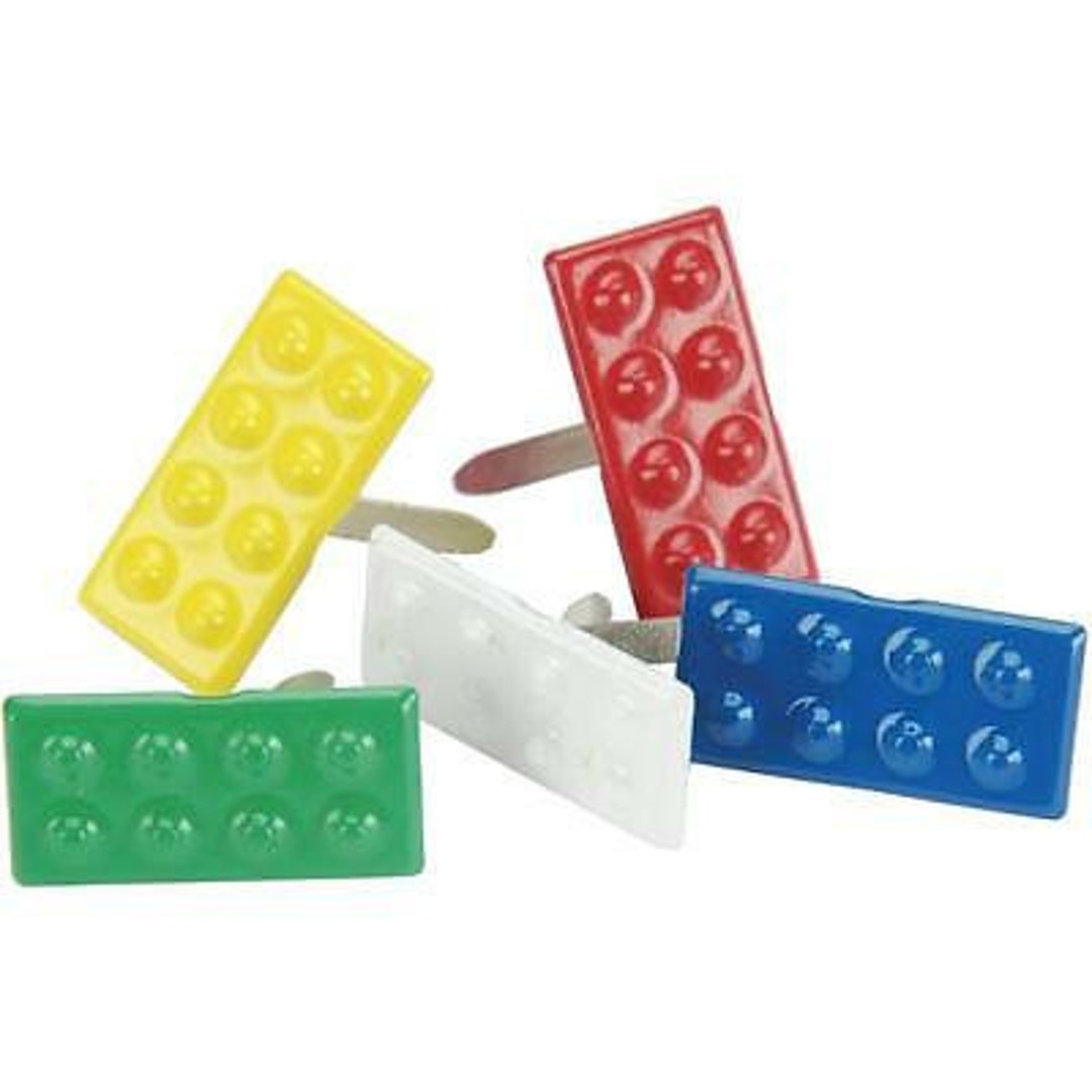 EYELET OUTLET Brads, Building Blocks Mix 12/package - Etsy