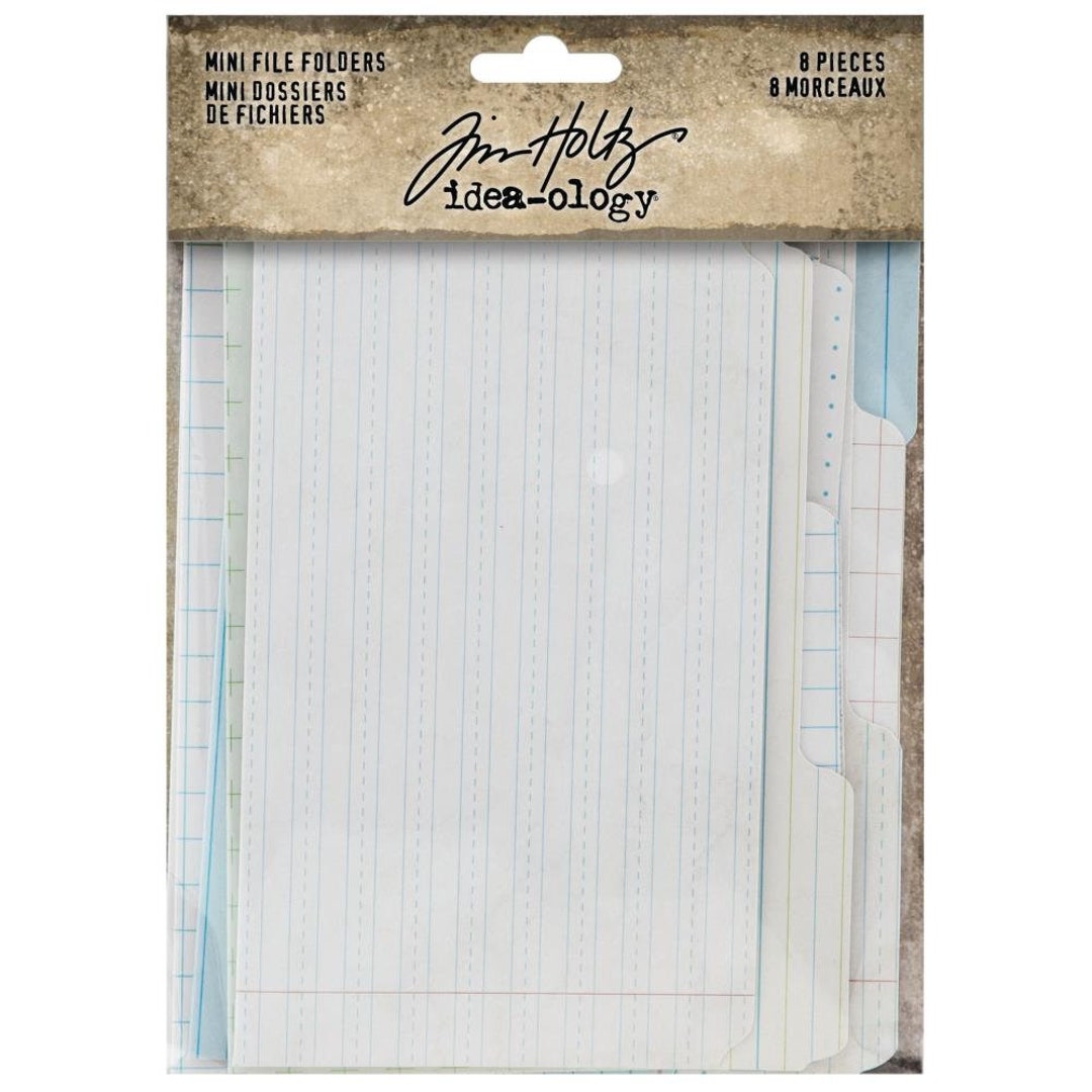 Tim Holtz Mini File Folders Paper Crafts, Multi - Etsy