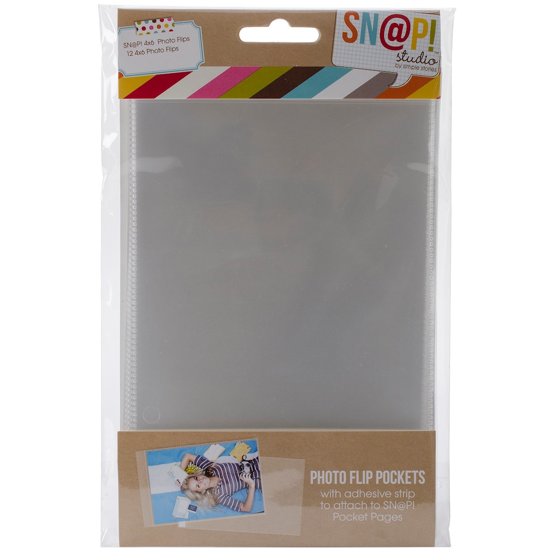 Simple Stories SNAP4065 Snatp Photo Flips for 6 by 8-inch Binders, 4 by ...