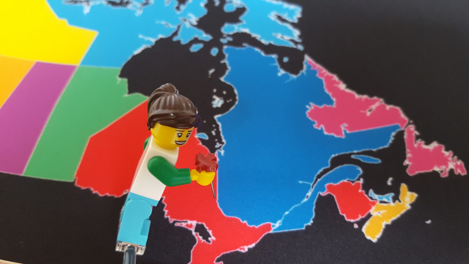 Maple Leaf Map Pin Map Push Pins - Etsy