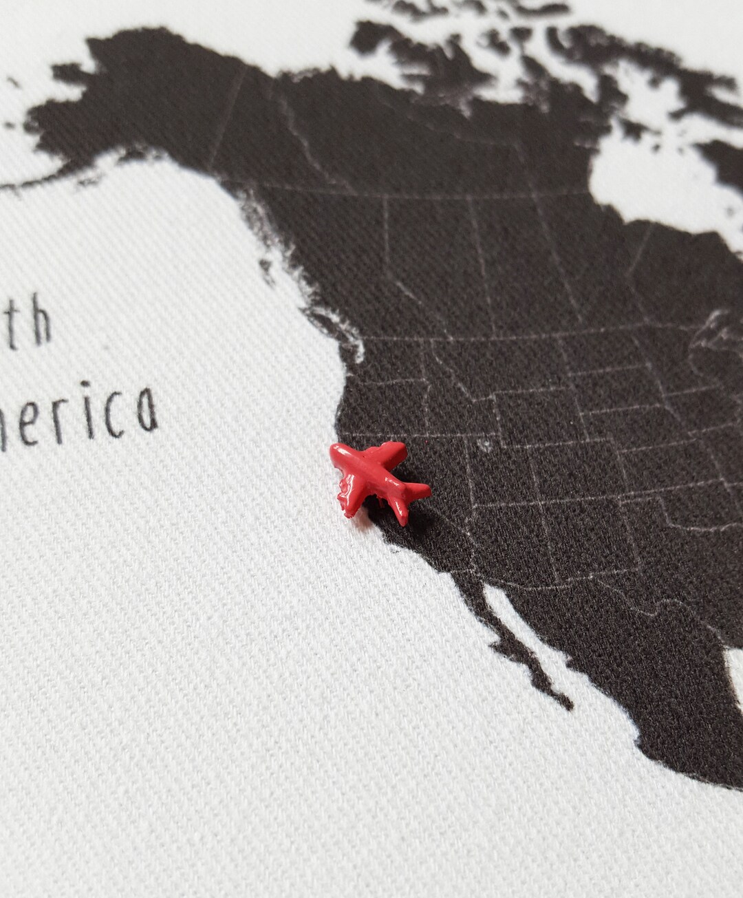 Airplane Map Pin | Map Marker |push Pin | Handmade Plane Map Tack - Etsy