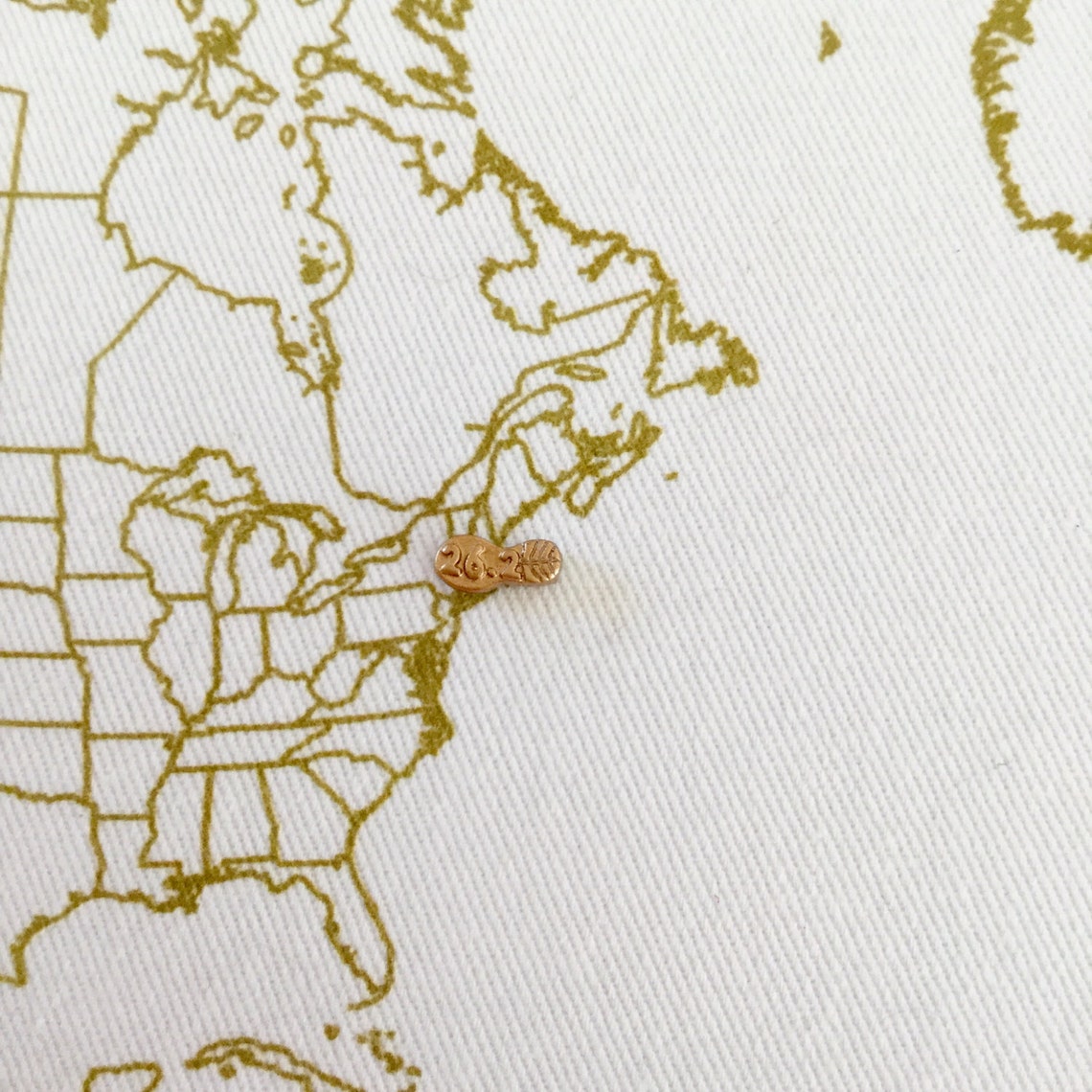 Marathon Running Shoe Map Pin Map Marker Push Pin 26.2 - Etsy