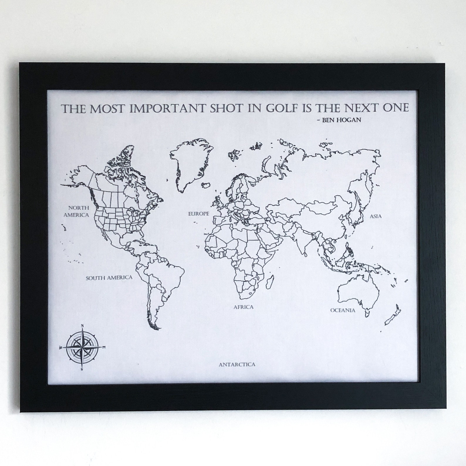 Custom Golfers Map Pinnable Maps to Mark the Courses - Etsy