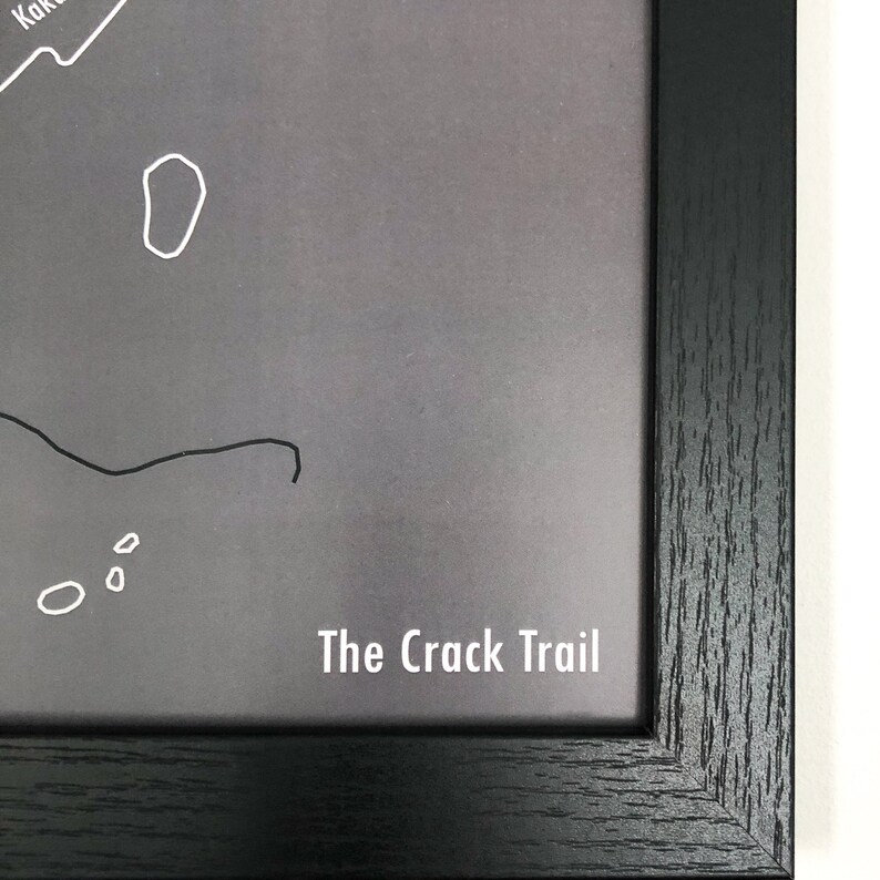 The Crack Trail Map Prints Printed Maps of the Crack Trail in - Etsy Canada