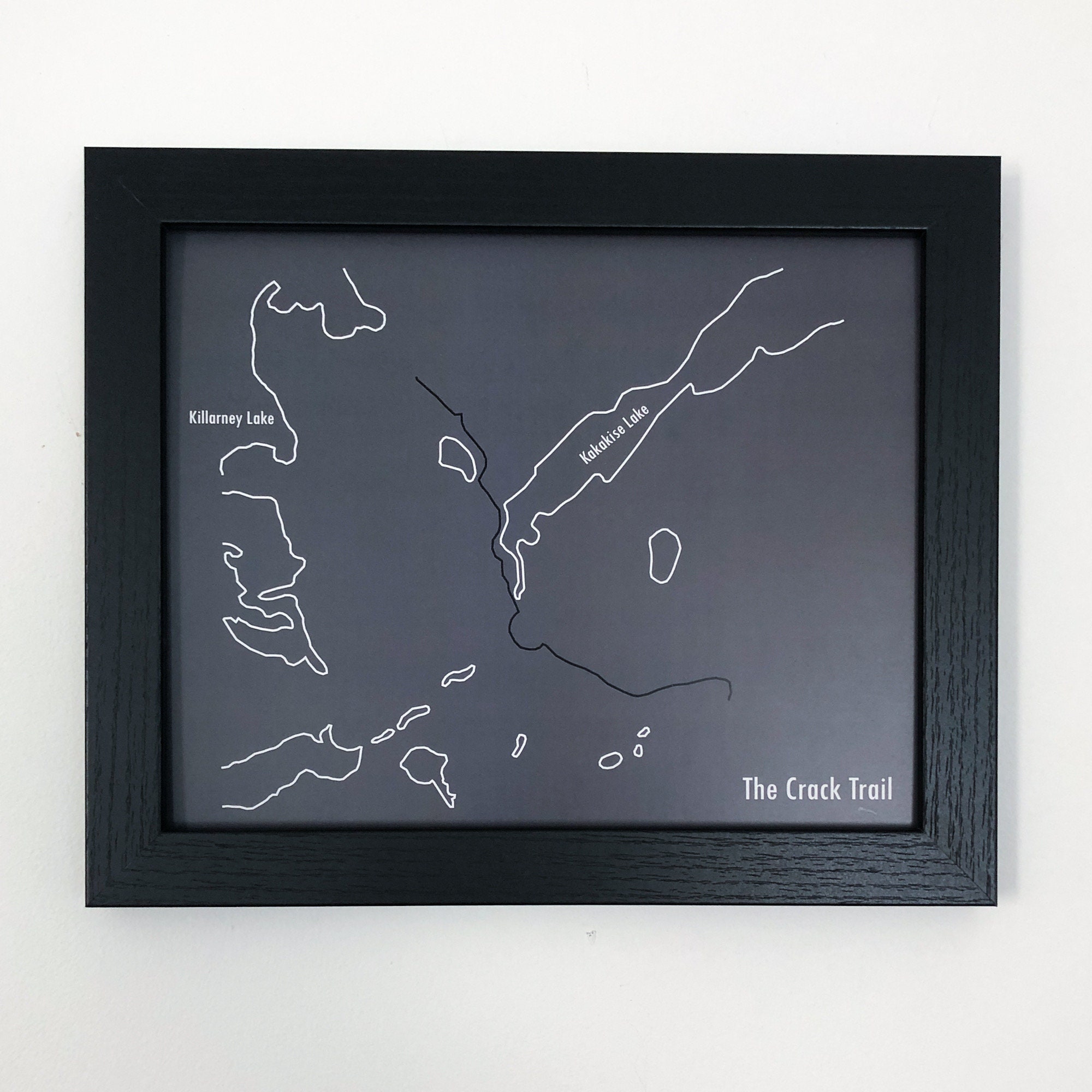 The Crack Trail Map Prints, Printed Maps of the Crack Trail in Ontario ...