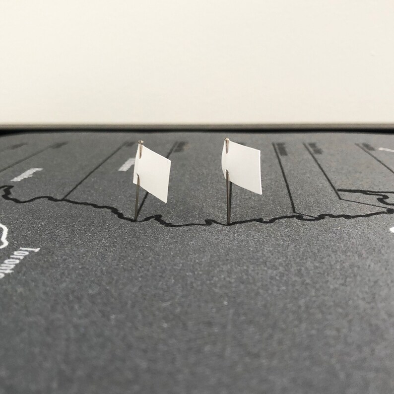 Map Tacks Pins With Flags - Etsy